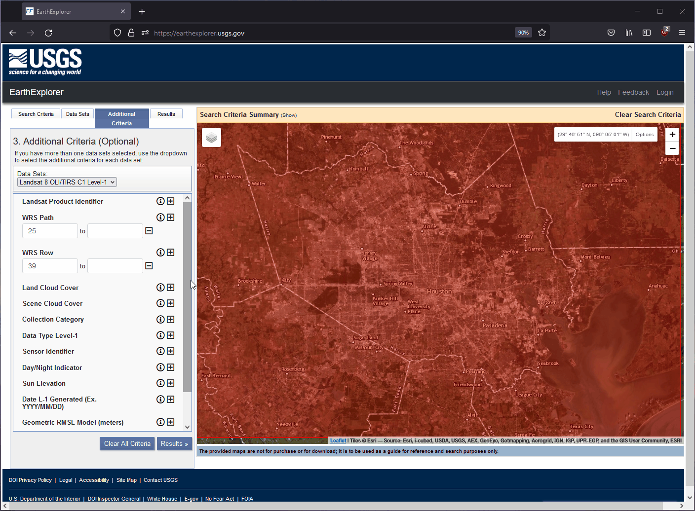 Downloading Landsat Data from the USGS EarthExplorer — mapping 101