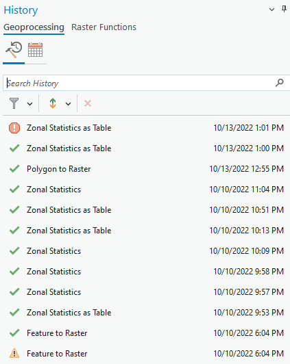 Accessing Geoprocessing History & Results — mapping 101