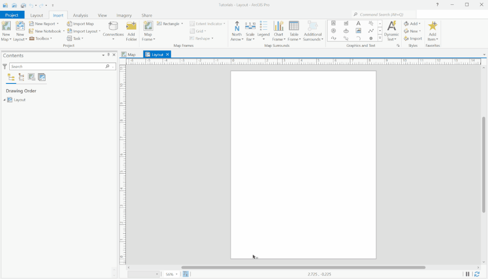 the Layout View & Map Frames — mapping 101