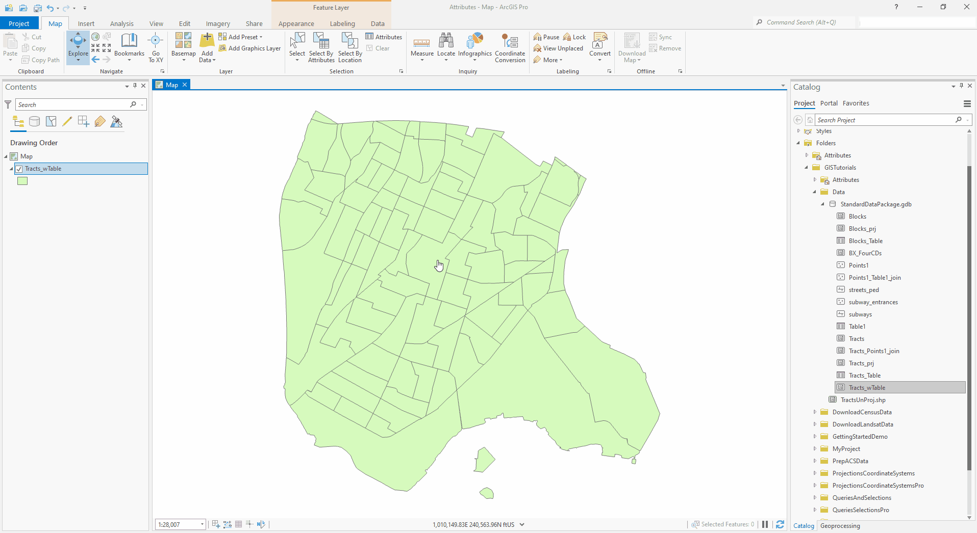 Accessing Feature Attributes — mapping 101