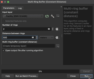 Creating Multi-Ring Buffers with a constant distance — mapping 101