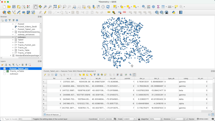 Calculating Geometry Attributes — mapping 101