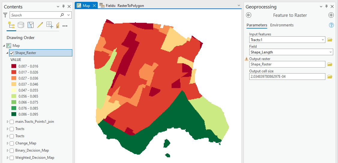 Converting Vector Features to Rasters — mapping 101