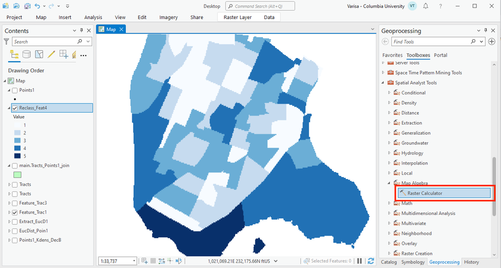 Using the Raster Calculator for Map Algebra — mapping 101