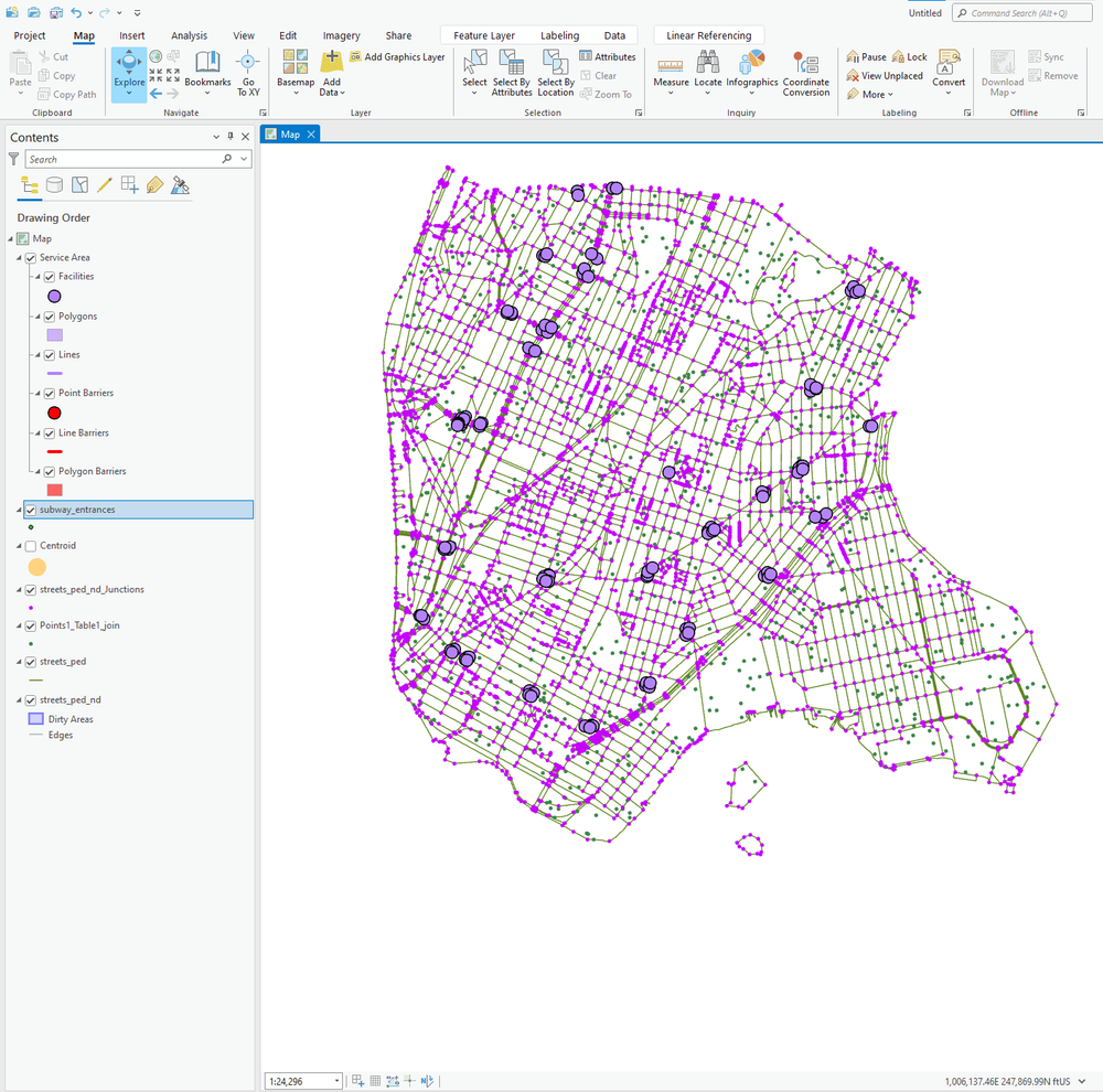 Adding Locations to a Network Analysis Layer — mapping 101
