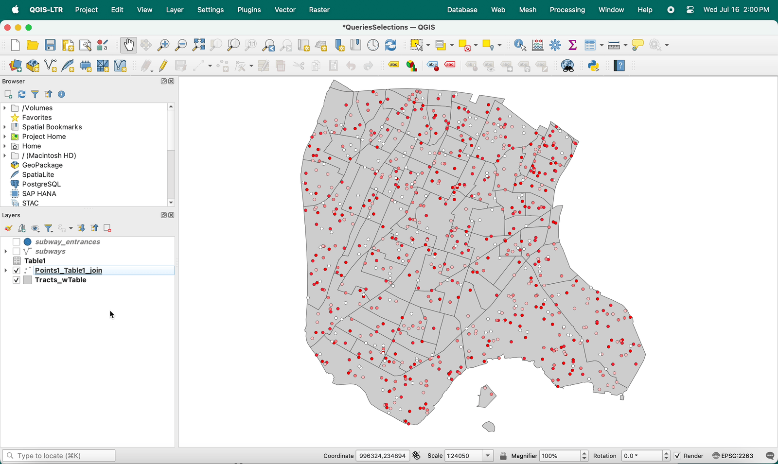 Labeling Features with Attributes — mapping 101