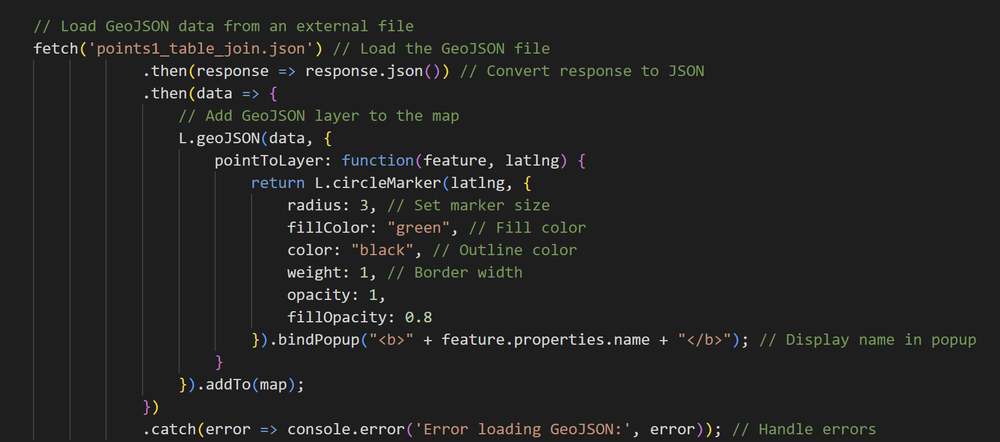 Adding GeoJSON Points to a Leaflet Map — mapping 101