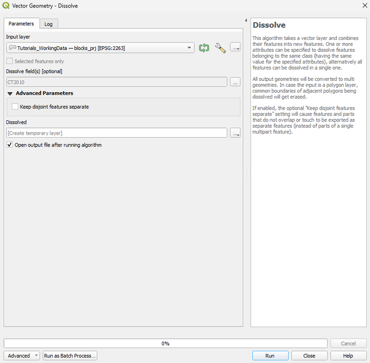 Dissolving Features — mapping 101