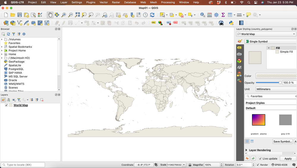 Getting Started and Basic Settings — mapping 101