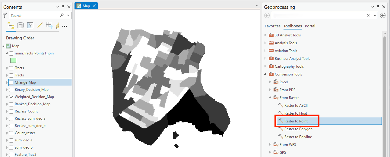 Converting Rasters to Point Features — mapping 101