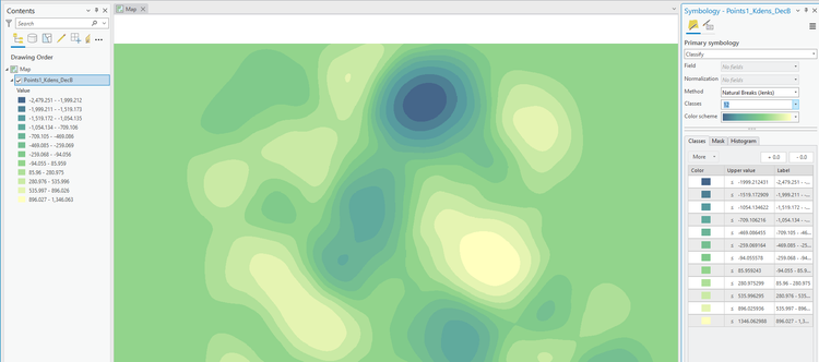 Classified Quantitative Symbology for Raster Datasets — mapping 101