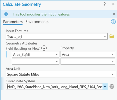 Calculating Geometry Attributes of Vector Features — mapping 101