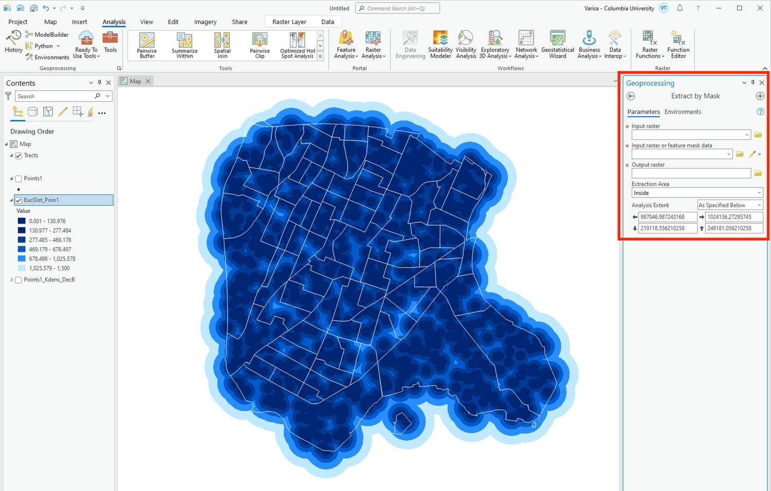 Extracting Rasters with a Mask Layer — mapping 101