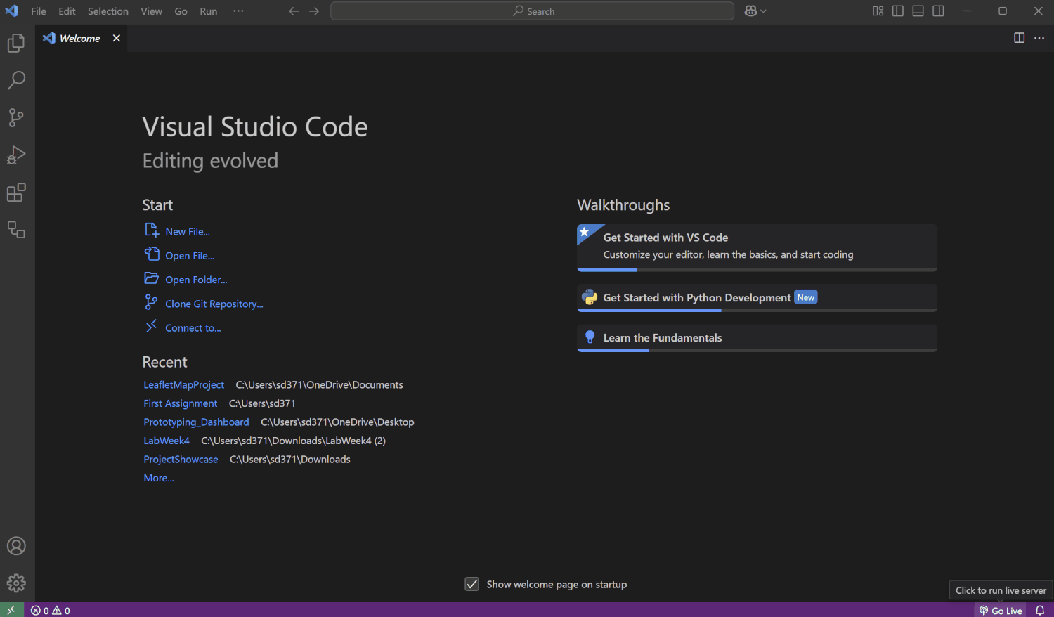 Getting Started in Visual Studio Code — mapping 101