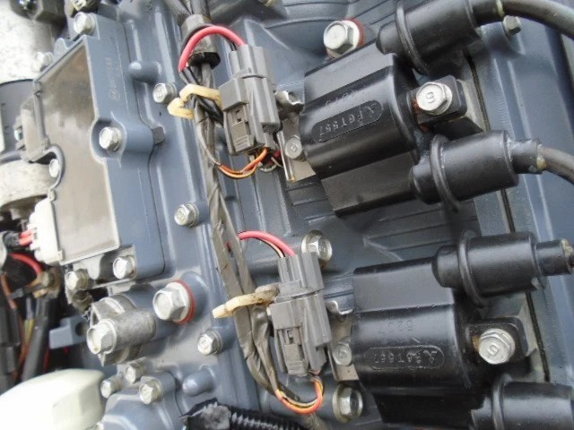 USED YAMAHA F150 150 HP 25" FOUR 4-STROKE OUTBOARD BOAT MOTOR ENGINE ...