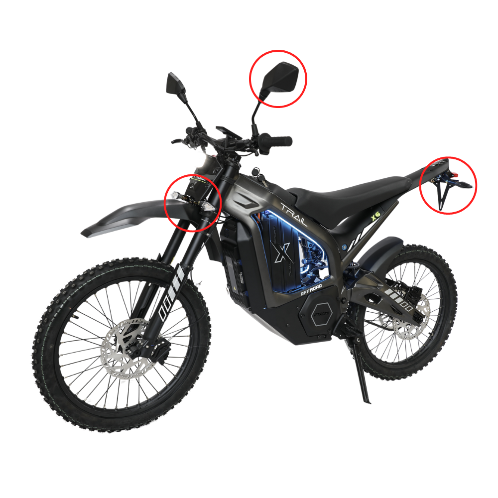 Vtron Trail X6 – 96V 6000W Electric Dirt Bike with 12,000W Peak Power ...