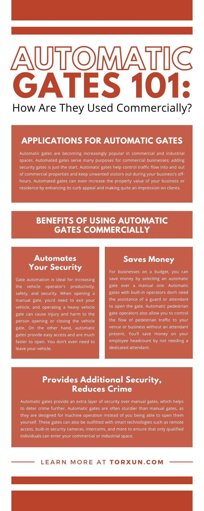 Automatic Gates 101: How Are They Used Commercially? — TORXUN, Inc ...