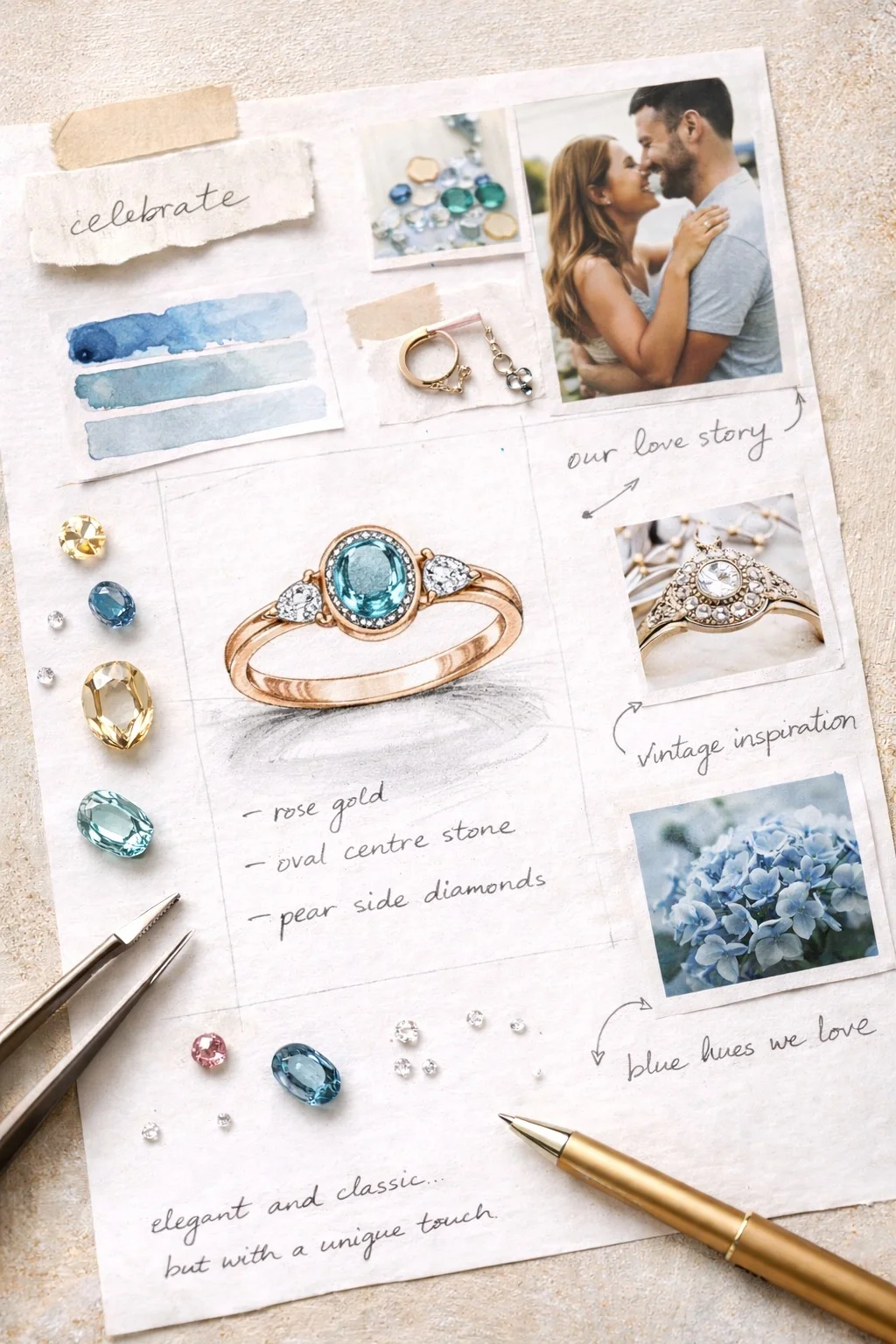 Jewellery Design Explained | From Concept Sketch to Finished Piece ...