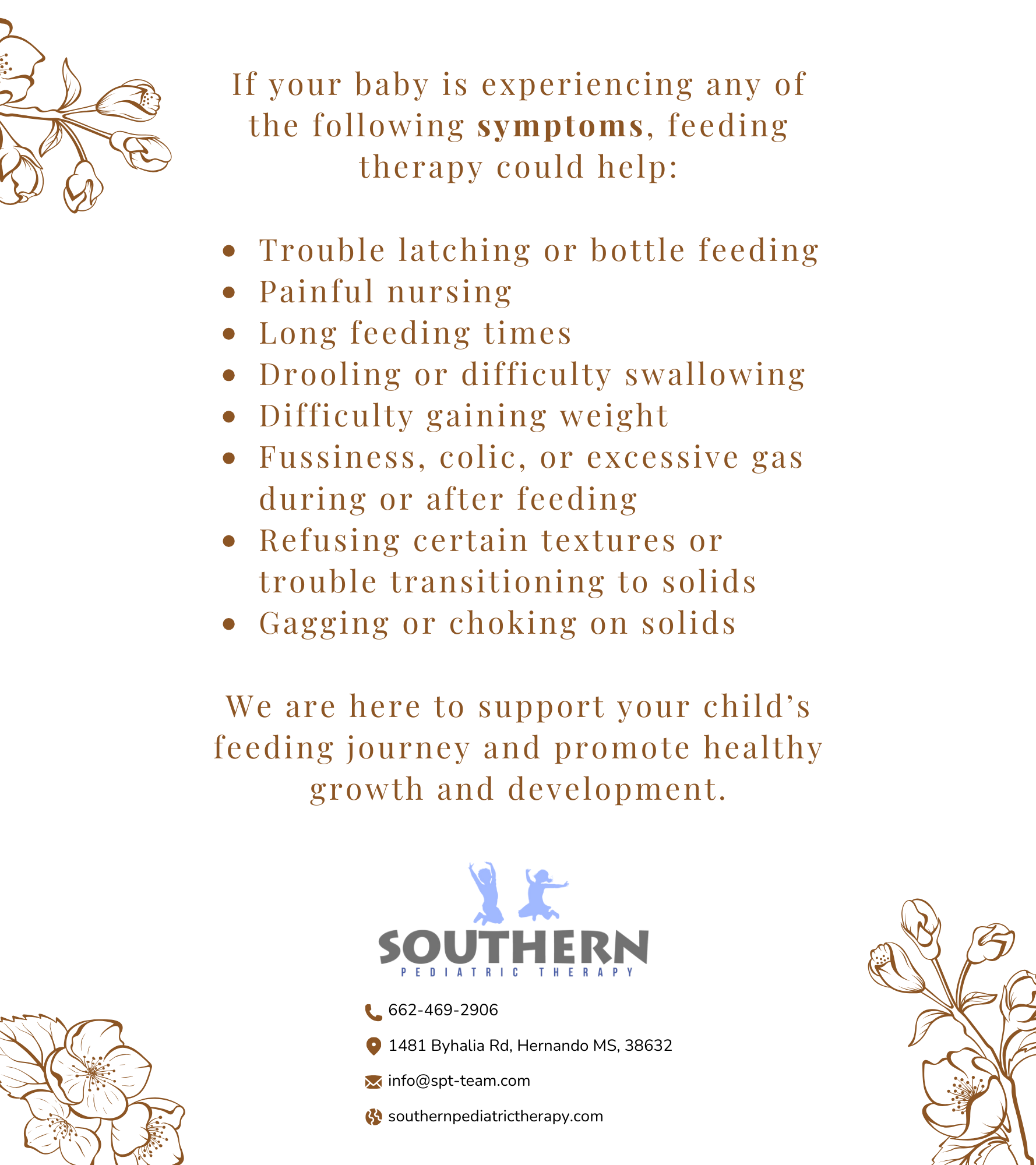 Infant Feeding Brochure | Explore SPT's Infant Feeding Services ...