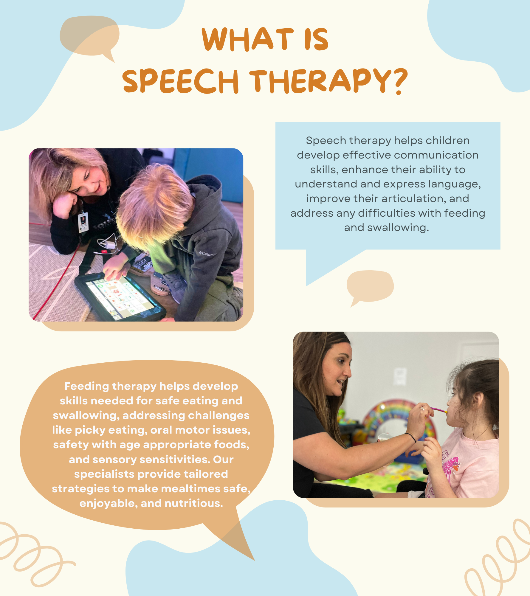 Speech (ST) Brochure | Explore Speech Services — Southern Pediatric Therapy