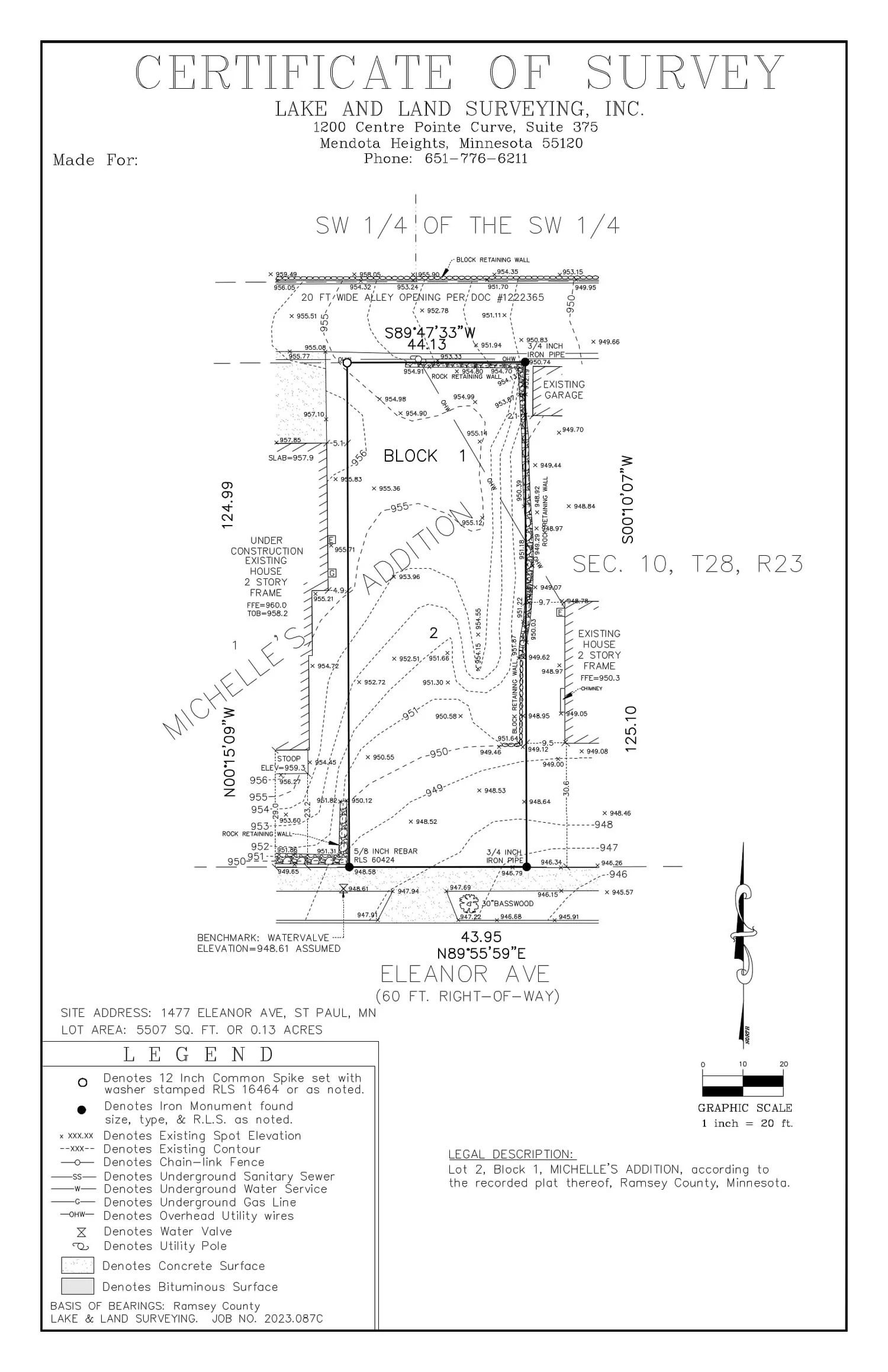 Lake & Land Surveying - Phone: 651-776-6211
