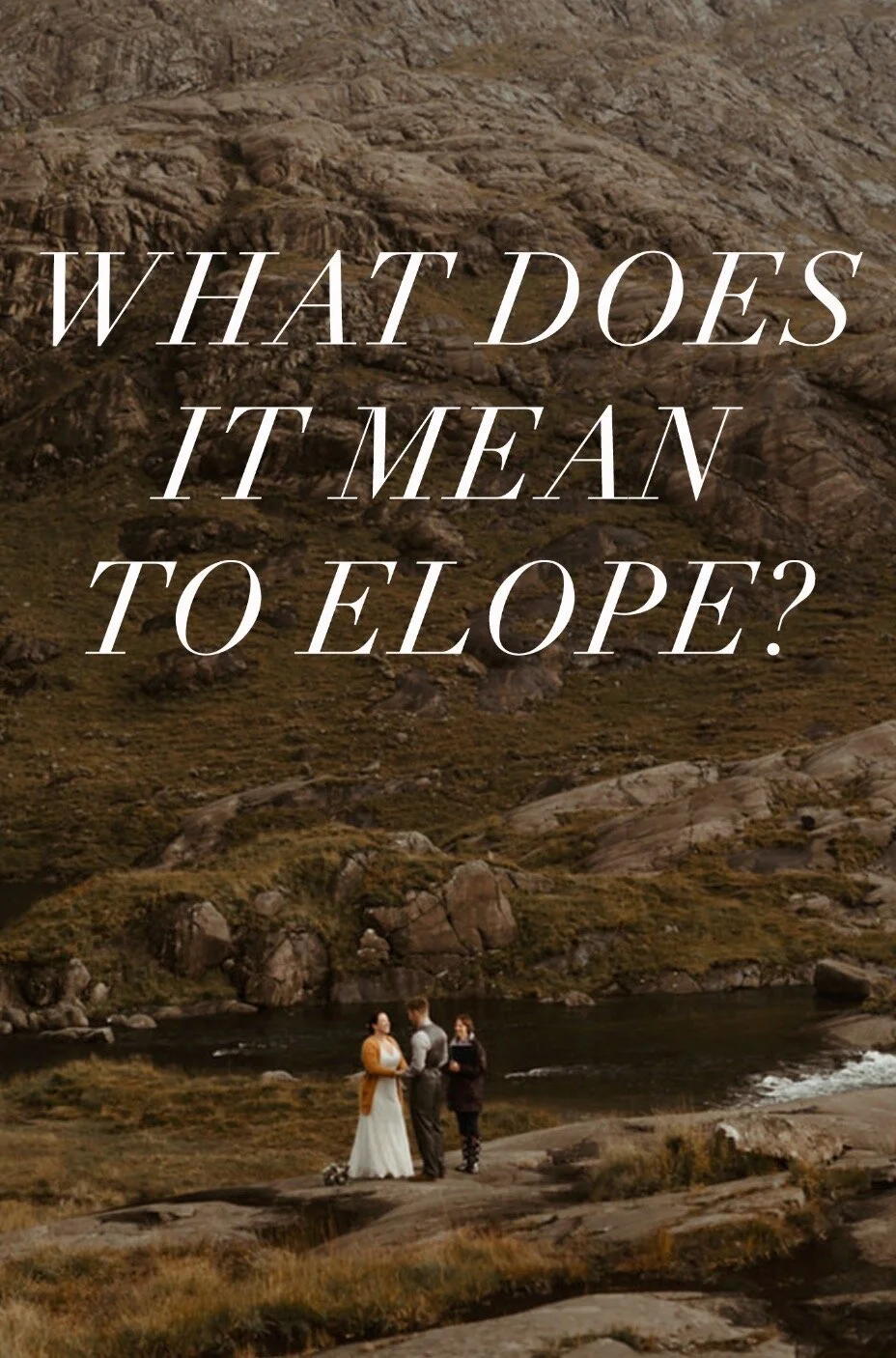 What does it Mean to Elope? by — ERIC-RENE PENOY - INTERNATIONAL ...