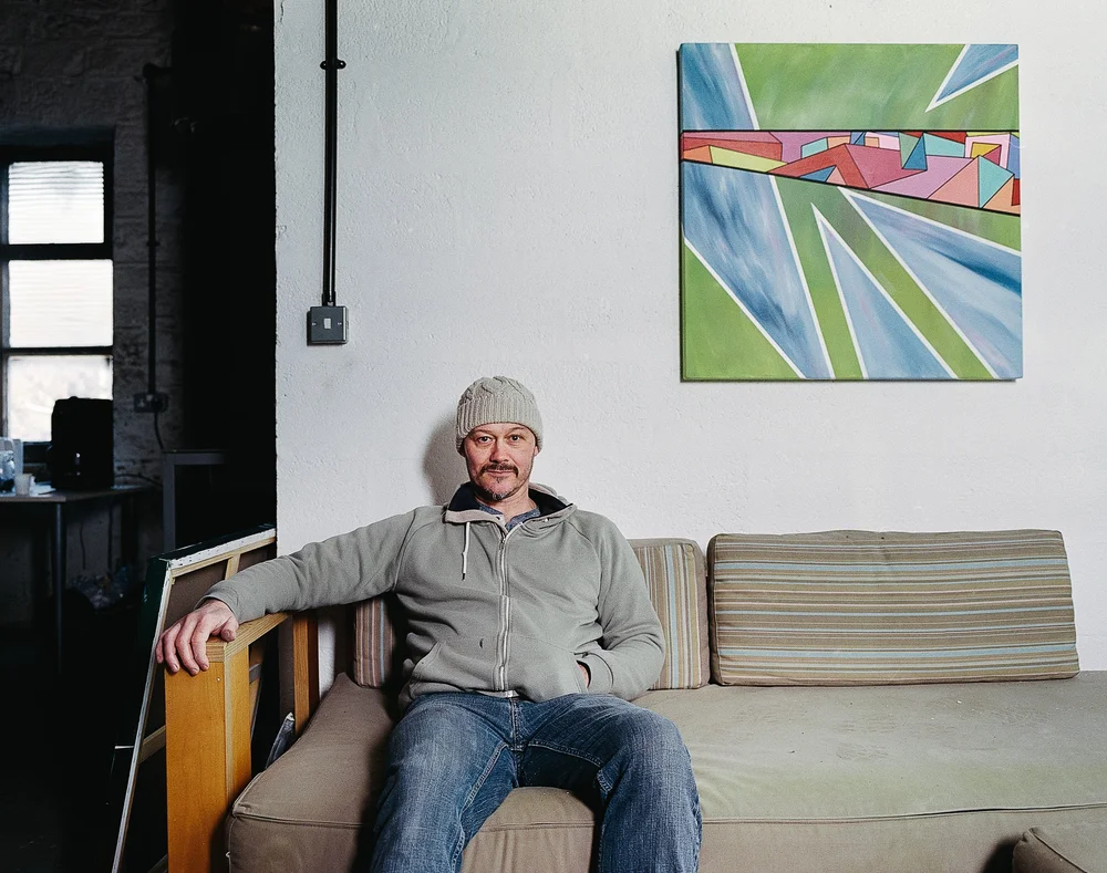 Dex Hannon | Environmental Portrait of The artist At Work In His Studio ...