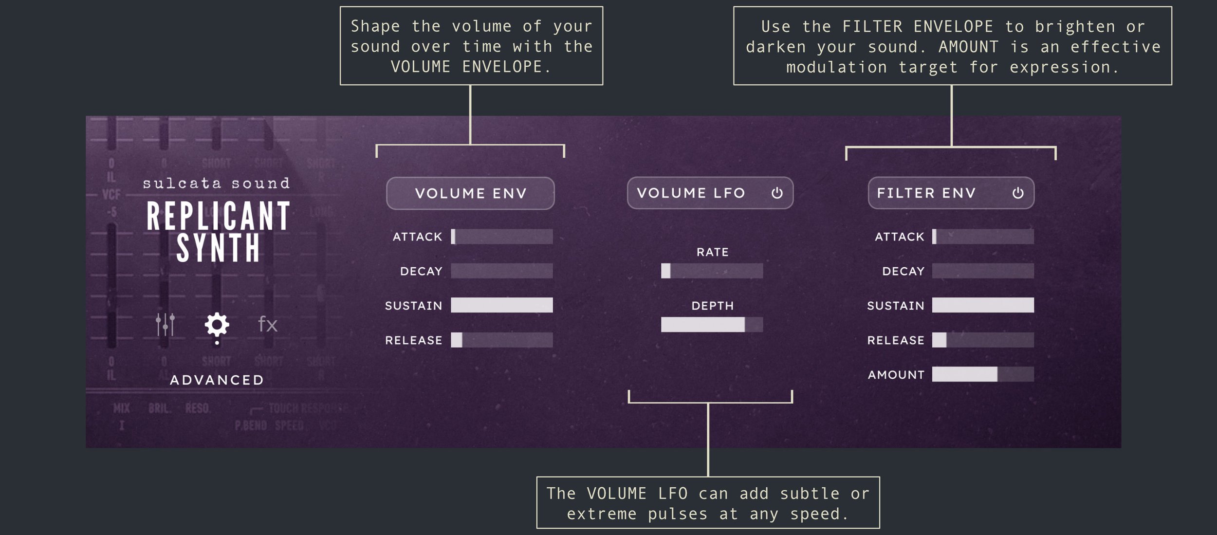 Replicant Synth — sulcata sound