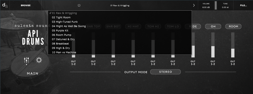 API Drums — sulcata sound