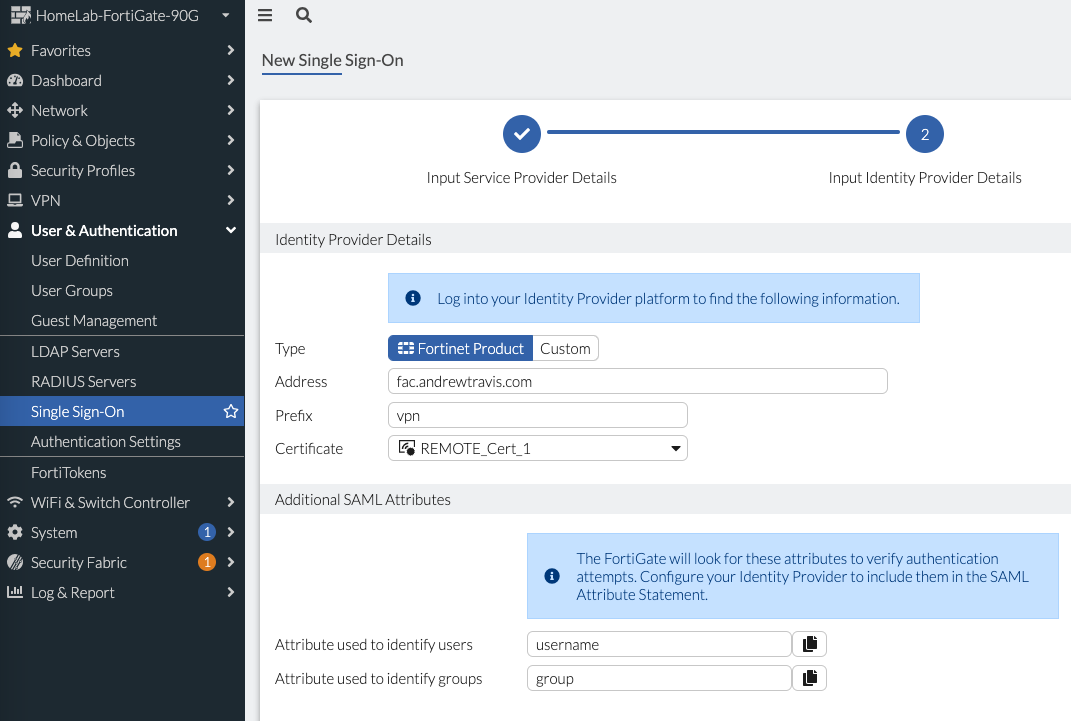FortiGate IPsec VPN with SAML — Andrew Travis