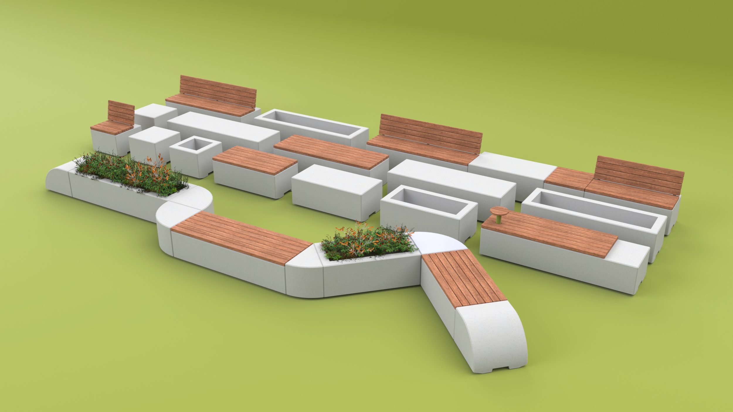 CUBE Street Furniture Website | Street furniture + landscape design ...