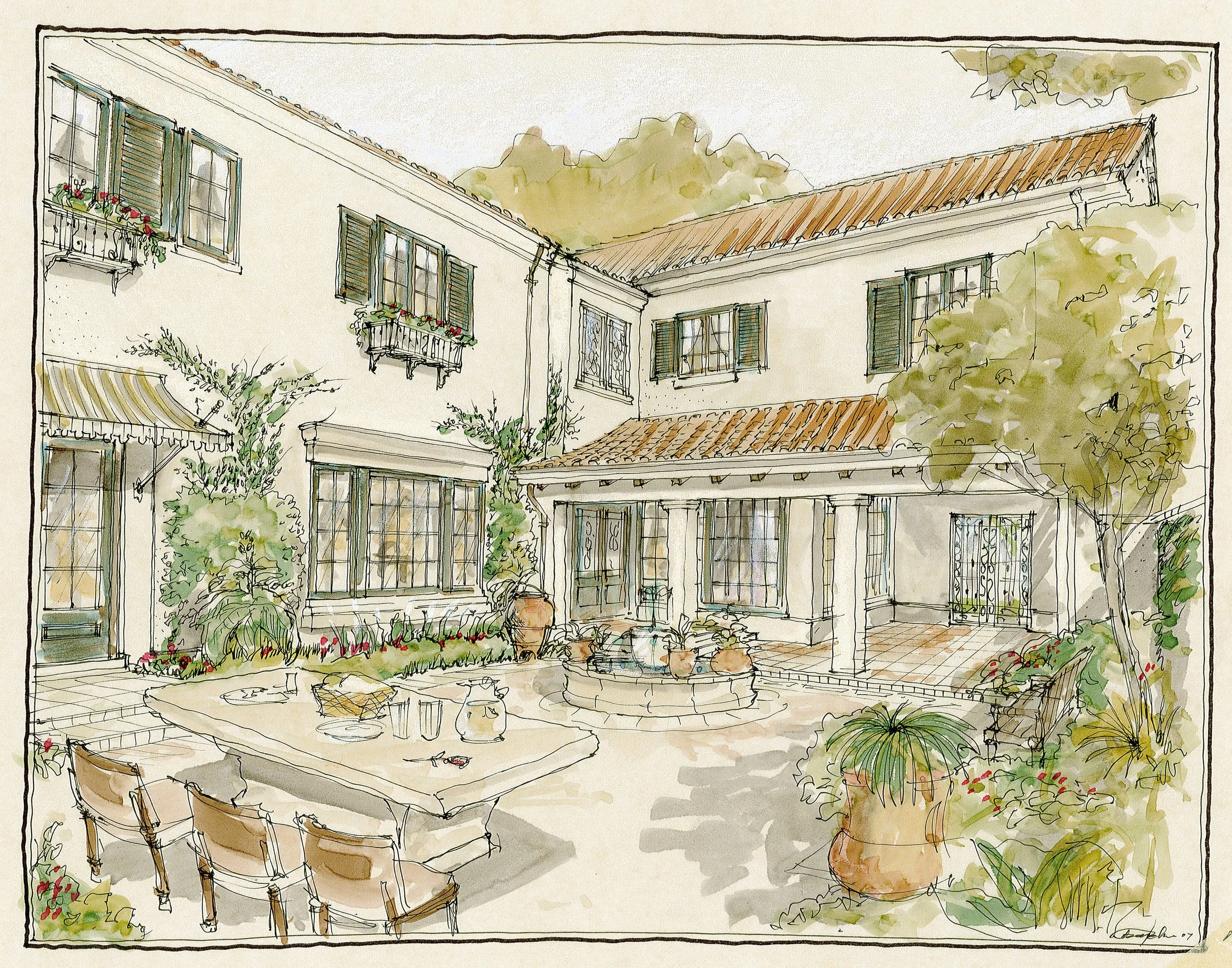 Courtyard Residence on Del Monte — Curtis & Windham Architects