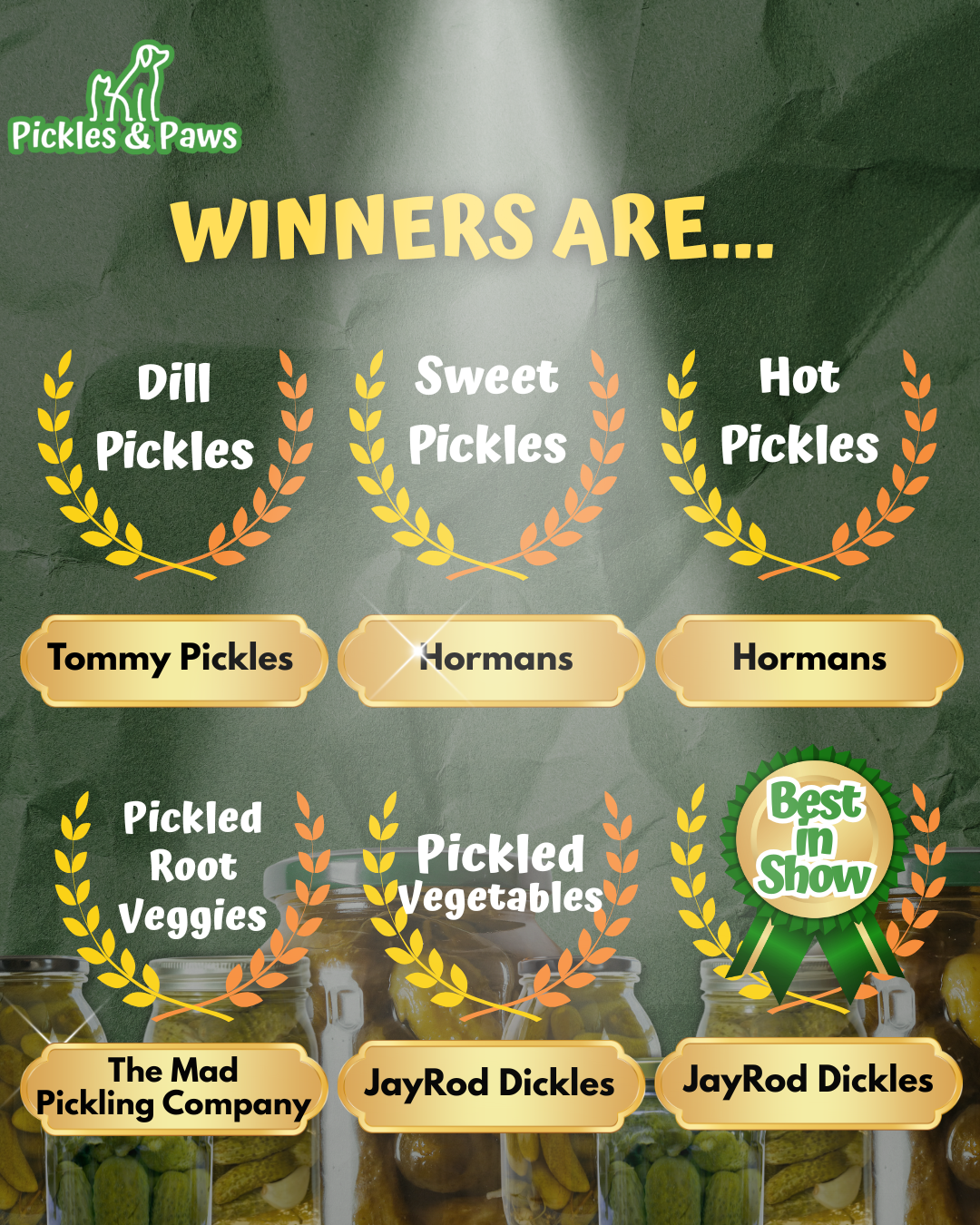 2025 Winners — Pickles + Paws | Largest State Animal Adoption Event ...