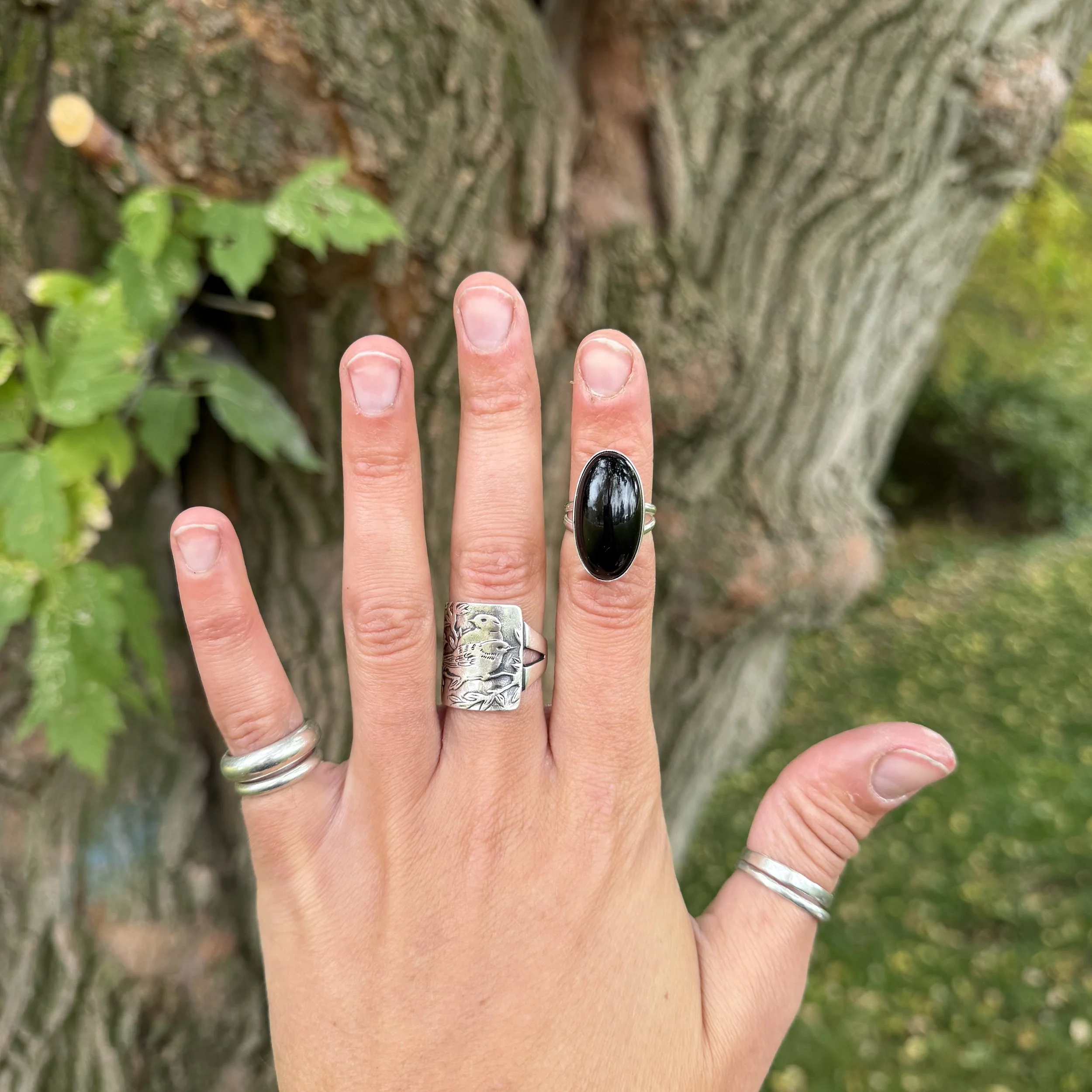 SIZE 5.5 Midnight Vine Ring — Wishbone Studio