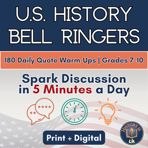The Beginner’s Guide to Effective U.S. History Bell Ringers & Warm-Ups ...