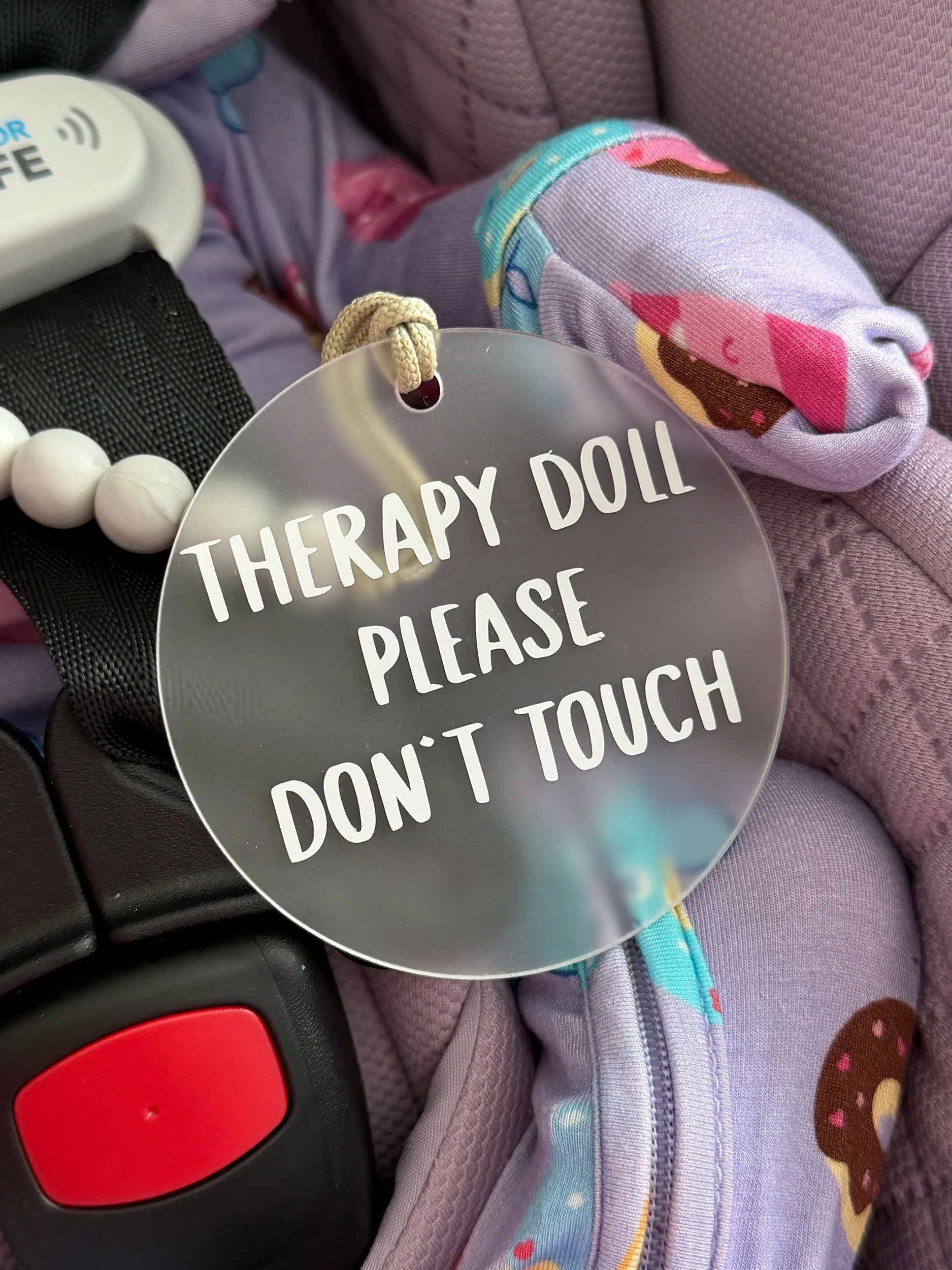 Doll Outing Sign- "Therapy Doll Please Don't Touch" Multiple Color ...
