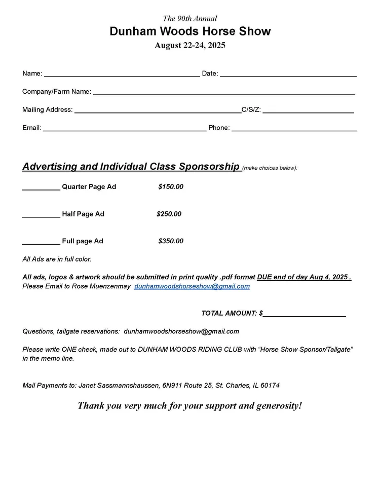The 90th annual Dunham Woods Horse Show