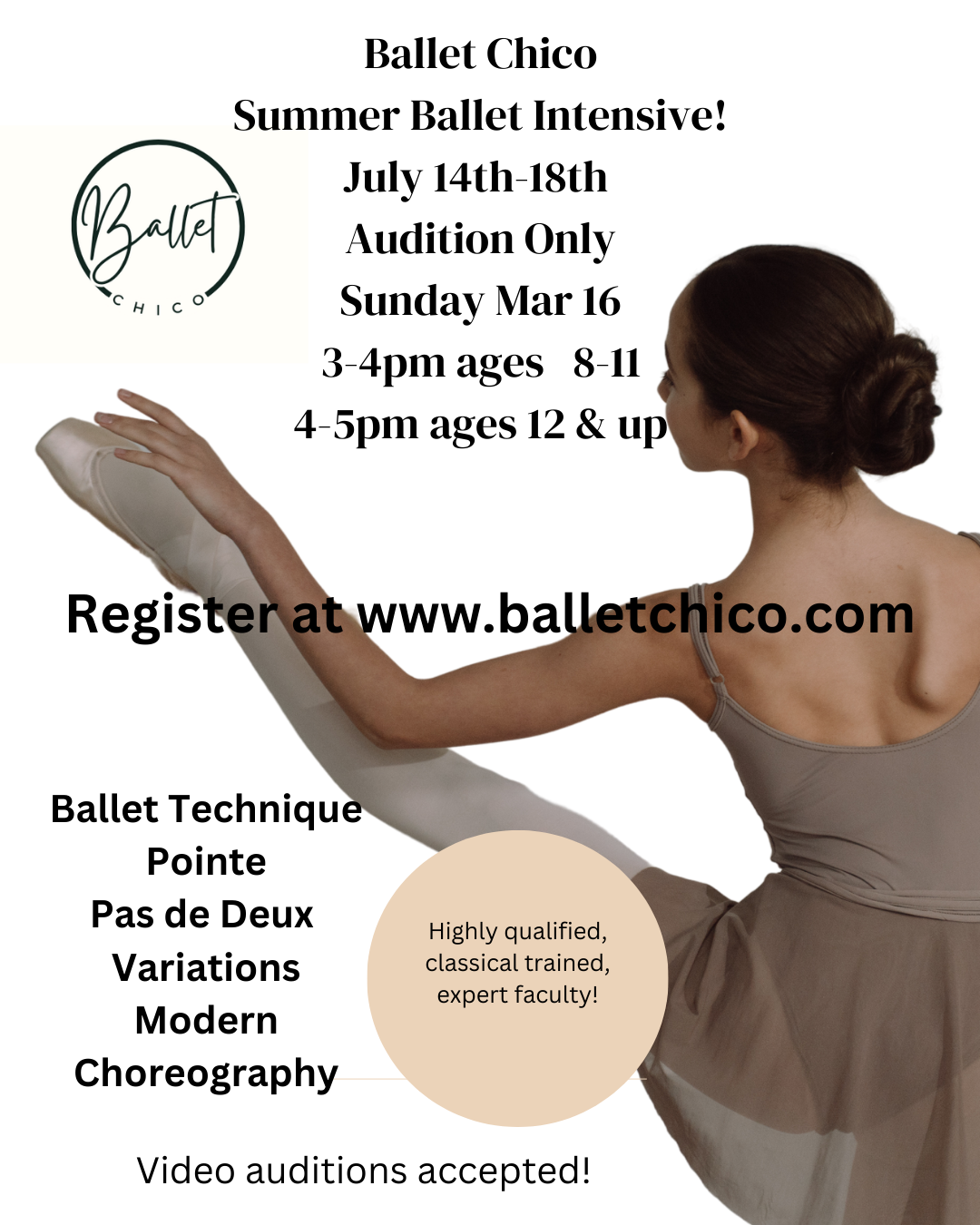 Summer Intensive Auditions — Ballet Chico