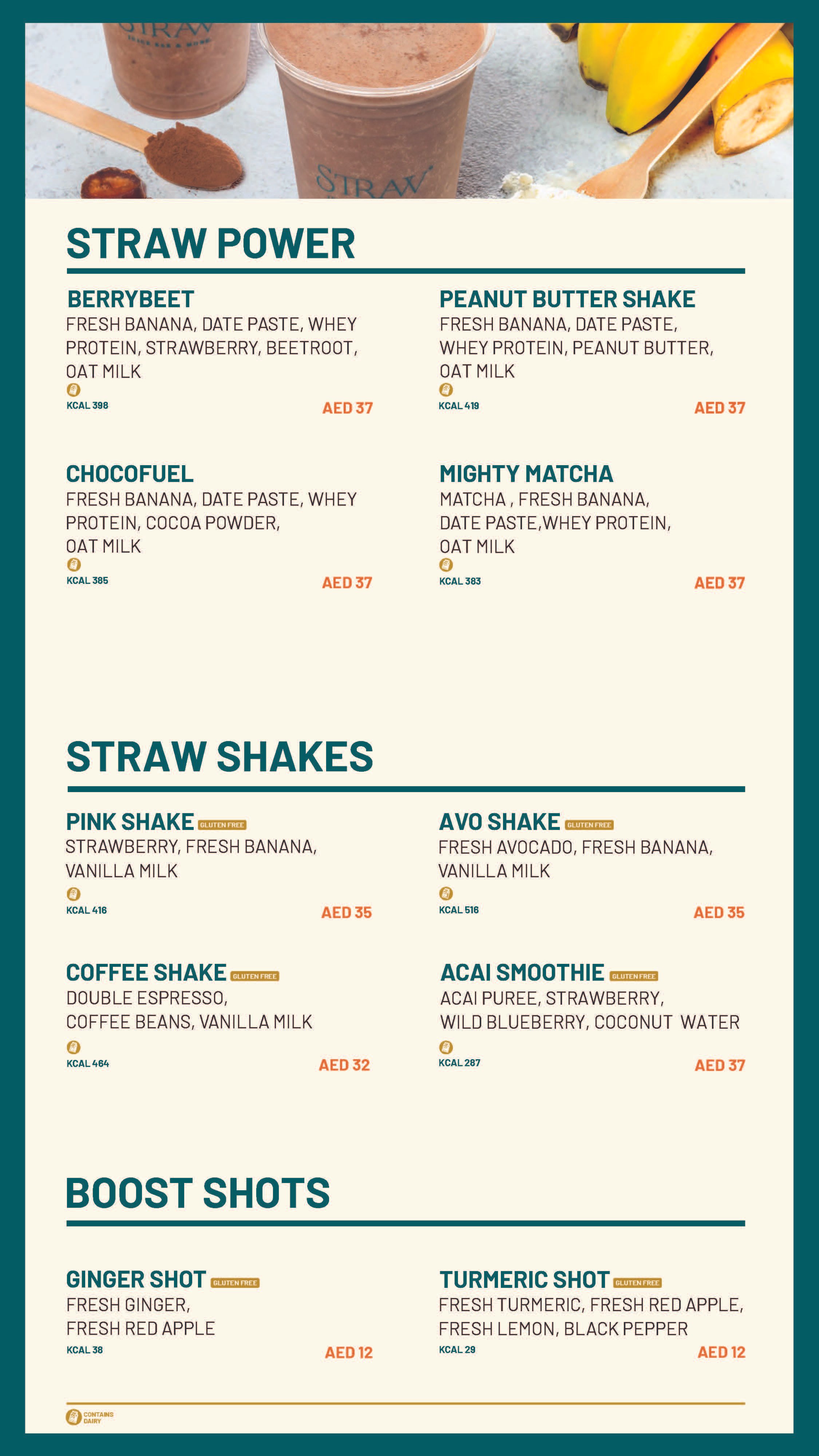 Menu — STRAW
