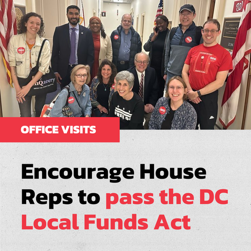 Thursday Office Visits for the DC Local Funds Act — Free DC