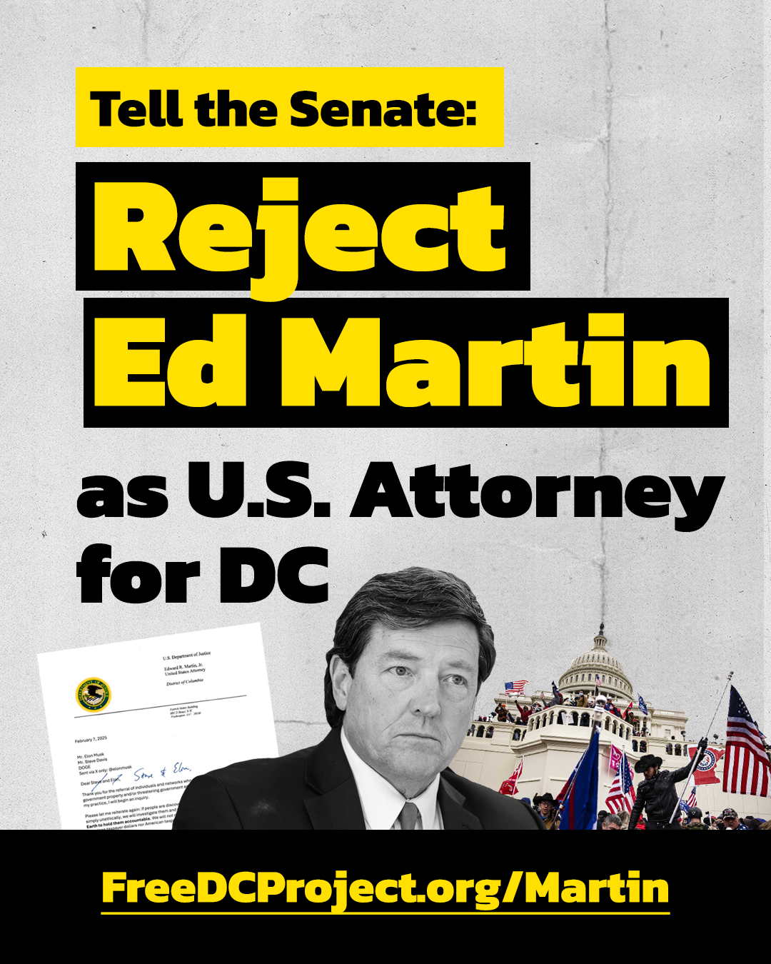 Reject Ed Martin — Free DC