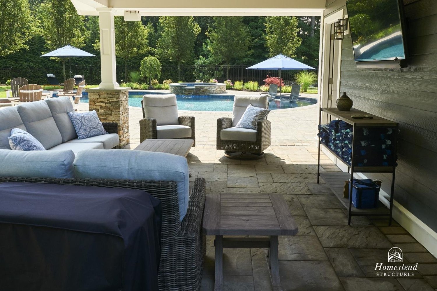 8711 | 14’ x 24’ Avalon Pool House | West Nyack, NY | Enhance Your ...