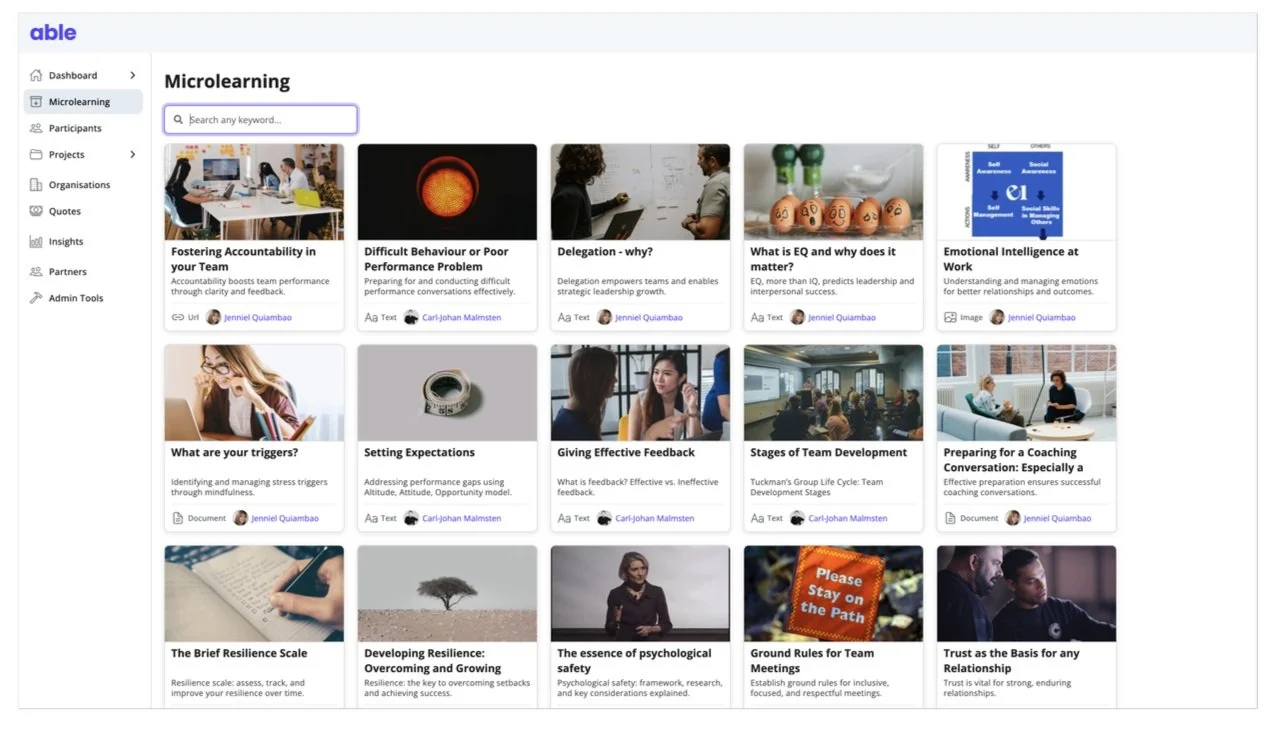 Able - AI Leadership Development Platform