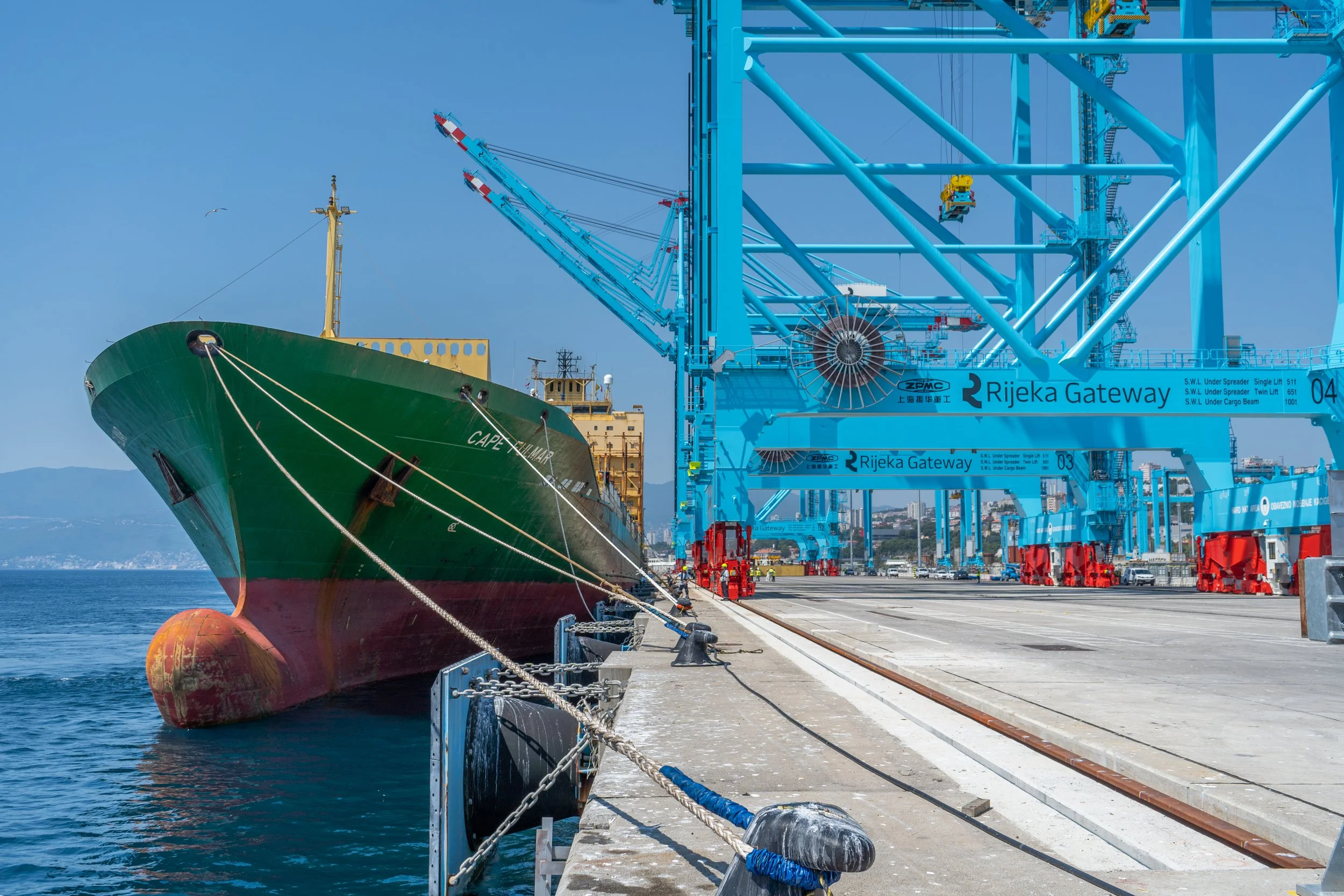 First commercial vessel and trucks mark operational start at Rijeka ...