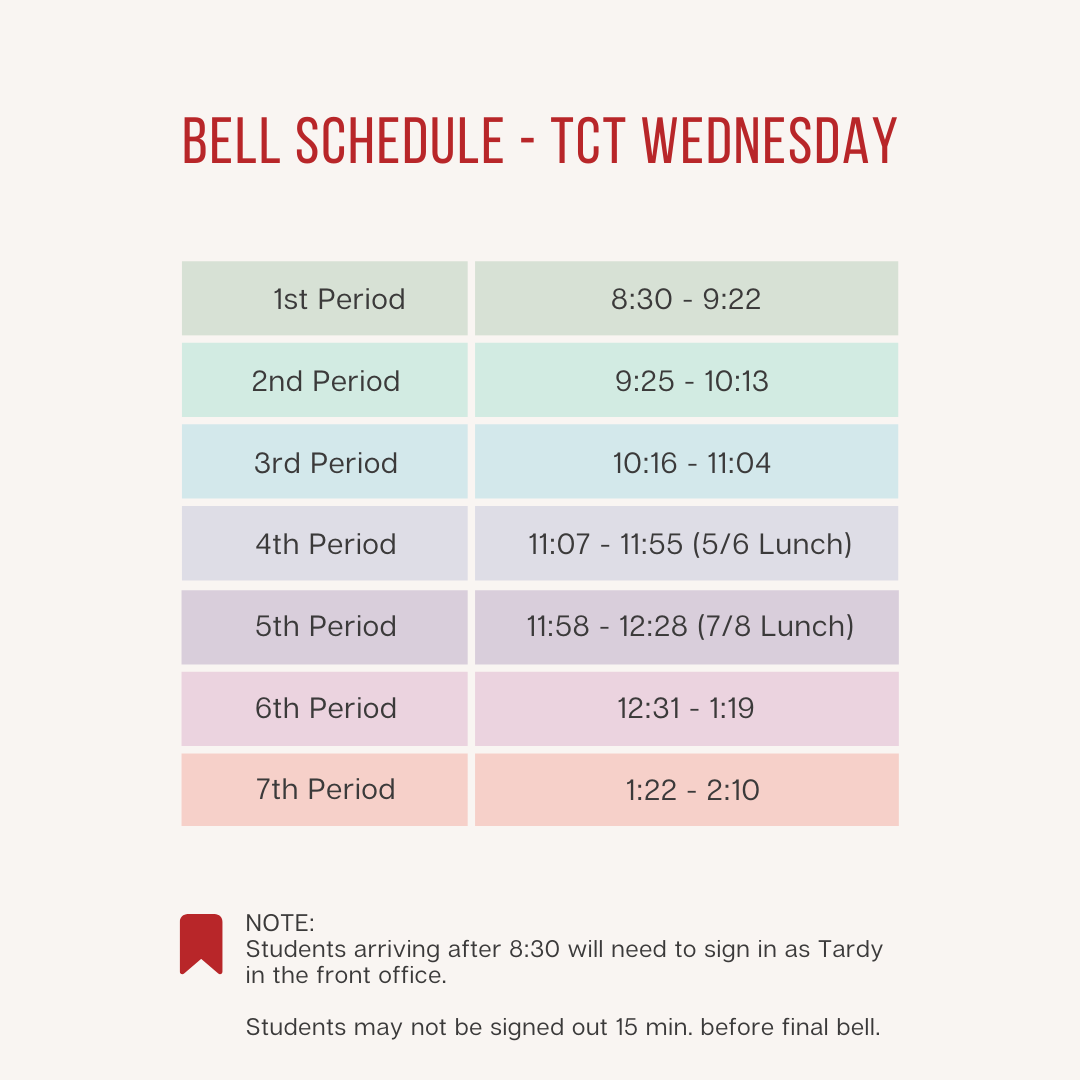 Bell Schedule — Meadows PTM