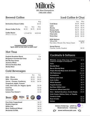 General 5 — Milton's Café