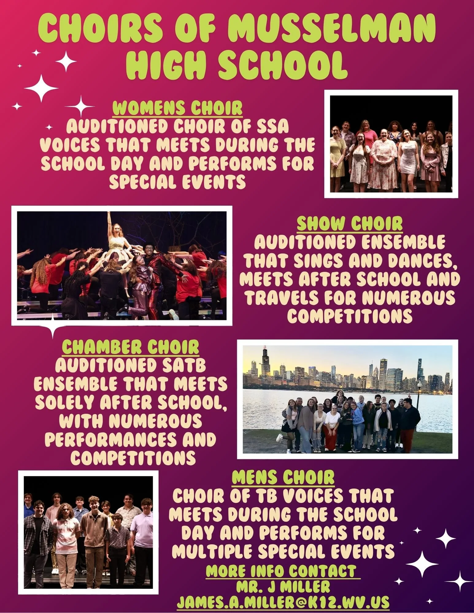 Audition Information — MUHS Choral Department