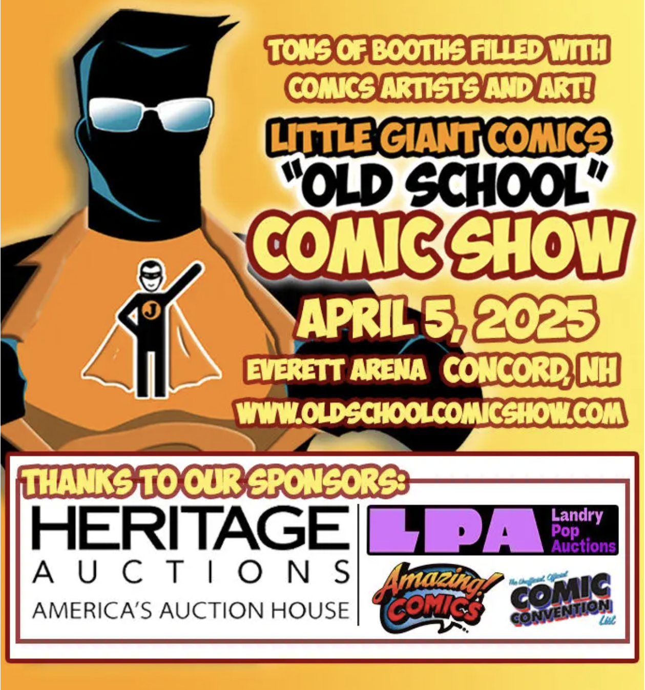 Little Giant Comics OLD SCHOOL COMIC SHOW - April 5, 2025 - Concord, NH ...