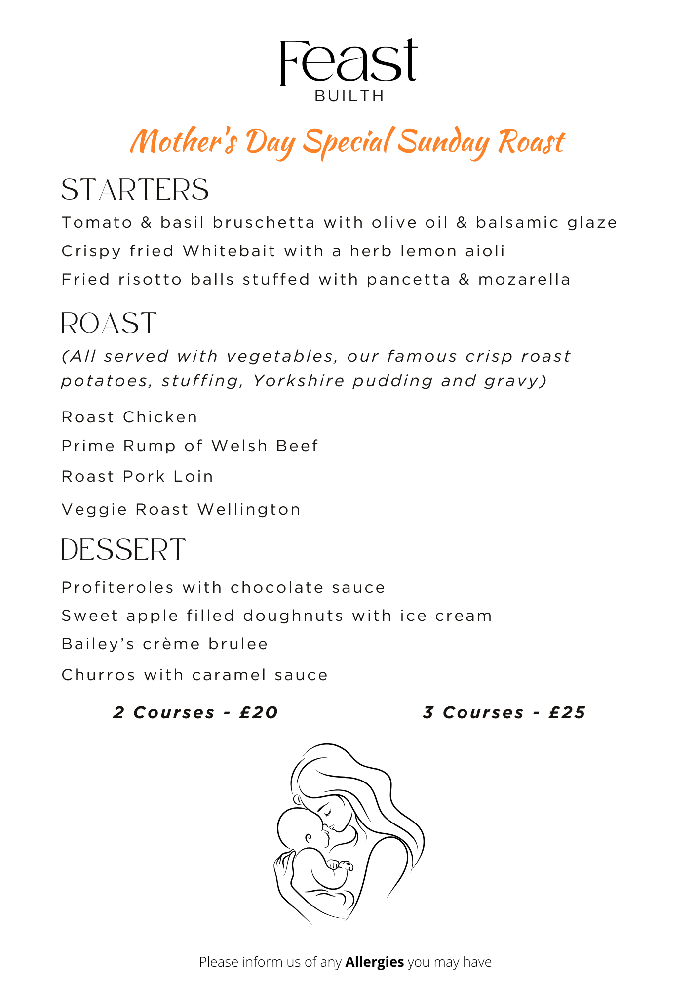 Menus — Feast