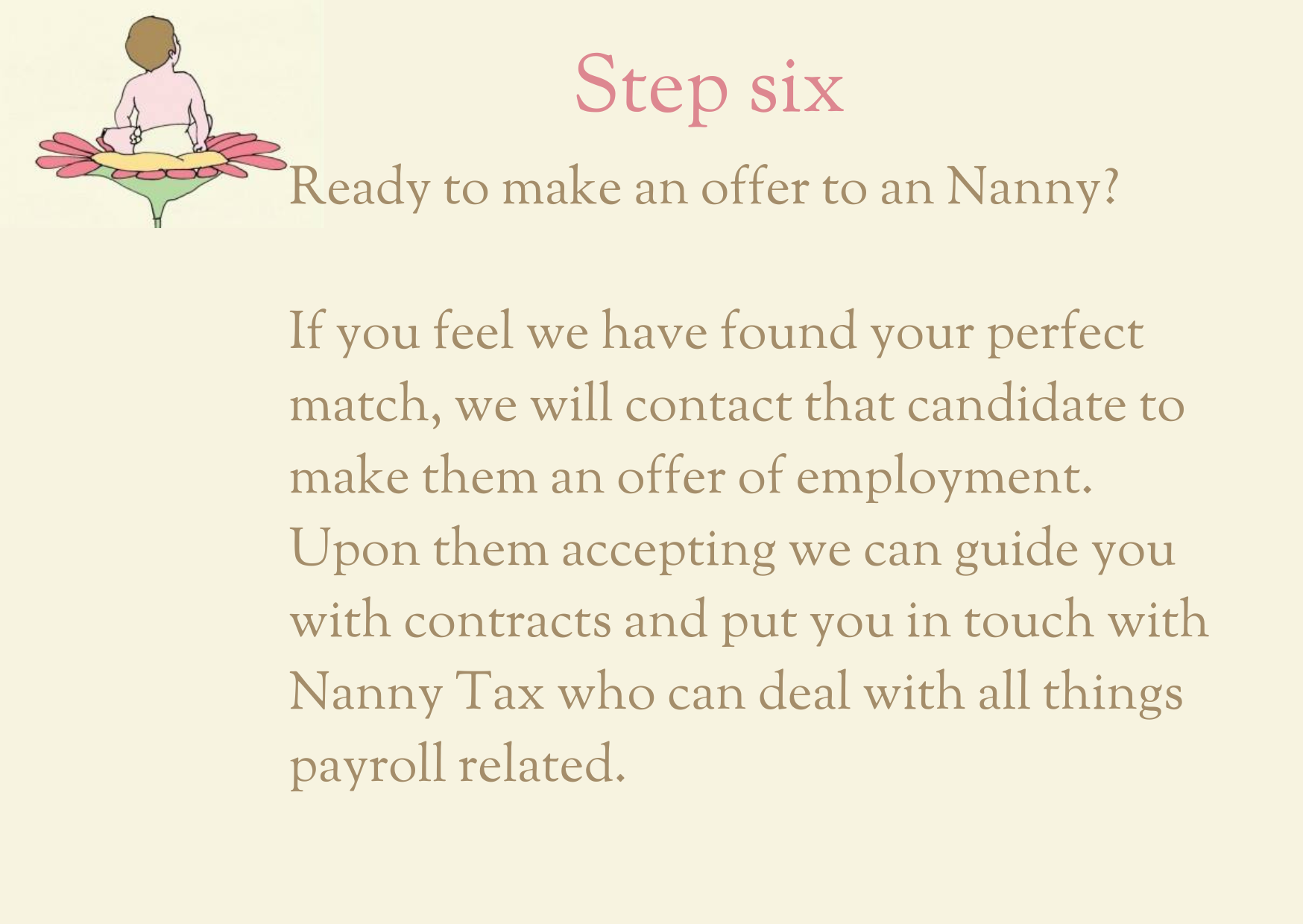 Your journey with us — Nappy Valley Nannies